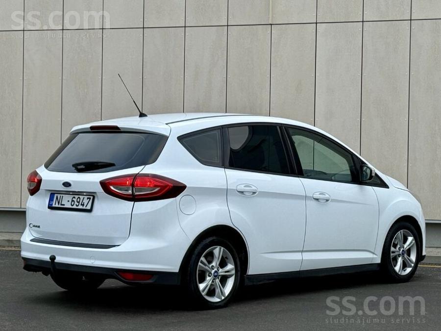 White Ford C-Max 2015 in Riga, with an engine capacity of 1.50 L and mileage of 283 thousand km for 3950 €, photo 8 on AUTOMOTO.COM.LV