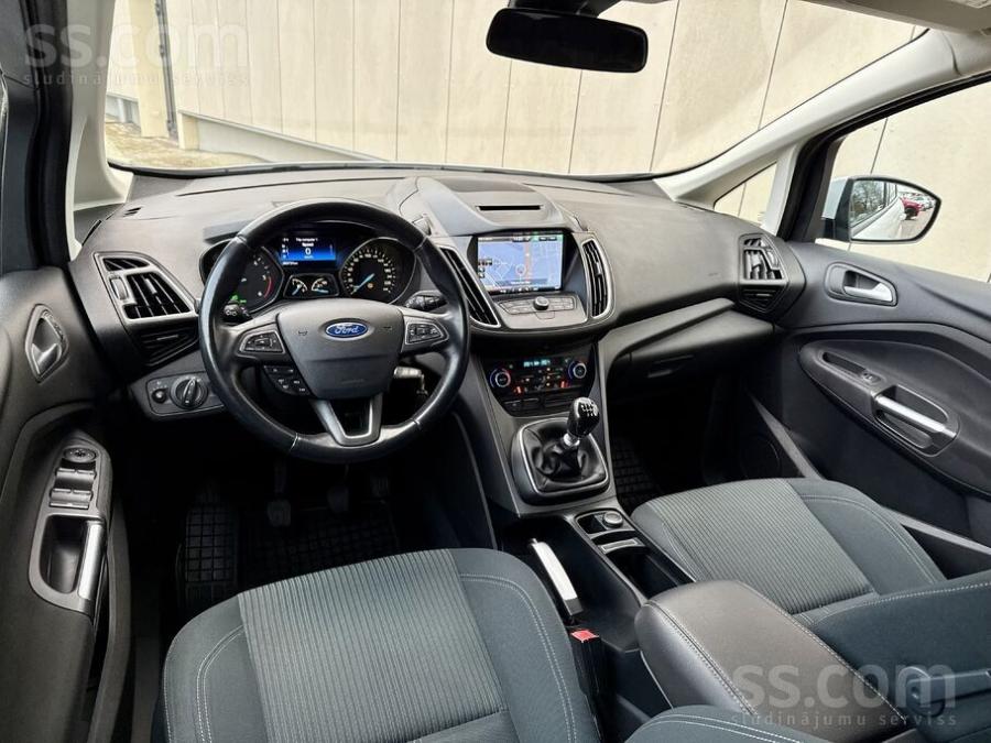White Ford C-Max 2015 in Riga, with an engine capacity of 1.50 L and mileage of 283 thousand km for 3950 €, photo 11 on AUTOMOTO.COM.LV