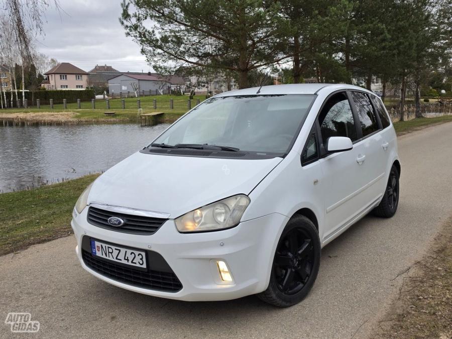 White Ford C-Max 2007 in Ukmerge, with an engine capacity of 1.60 L and mileage of 347 thousand km for 1050 €, photo 1 on AUTOMOTO.COM.LV