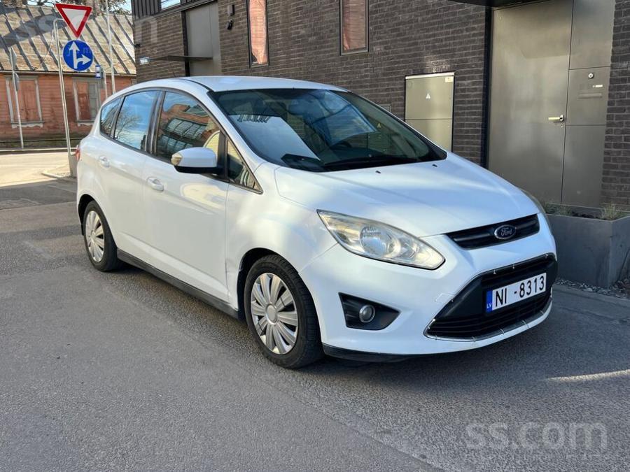 White Ford C-Max 2010 in Riga, with an engine capacity of 1.60 L and mileage of 378 thousand km for 2300 €, photo 2 on AUTOMOTO.COM.LV