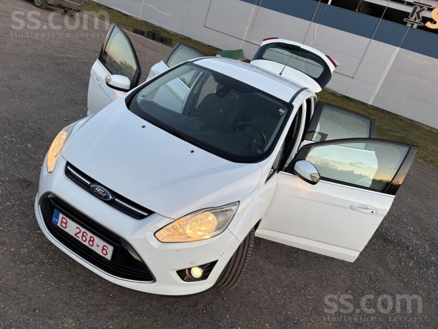 White Ford C-Max 2011 in Daugavpils, with an engine capacity of 1.60 L and mileage of 327 thousand km for 3950 €, photo 30 on AUTOMOTO.COM.LV