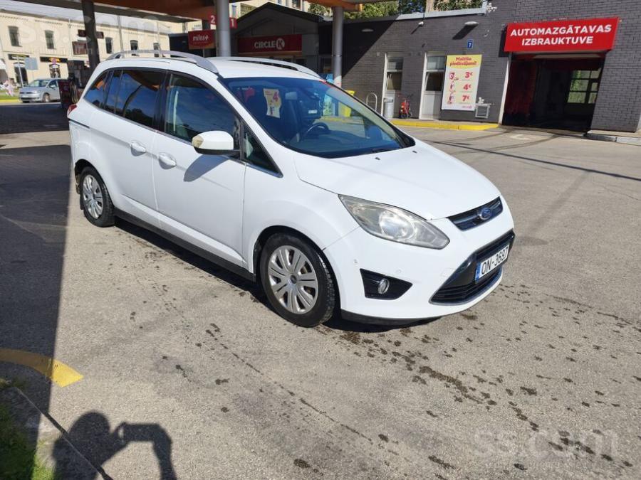 White Ford C-Max 2011 in Riga, with an engine capacity of 2.00 L and mileage of 0 thousand km for 2900 €, photo 3 on AUTOMOTO.COM.LV