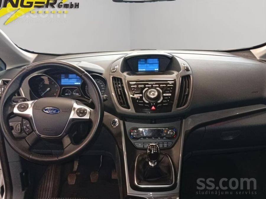 White Ford C-Max 2015 in Ogre, with an engine capacity of 1.20 L and mileage of 130 thousand km for 6350 €, photo 10 on AUTOMOTO.COM.LV