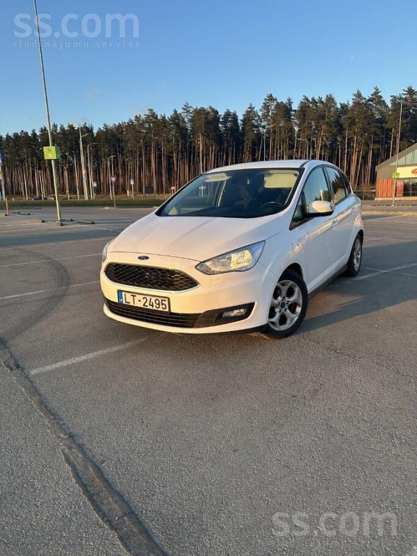 White Ford C-Max 2016 in Riga, with an engine capacity of 1.50 L and mileage of 199 thousand km for 4750 €, photo 1 on AUTOMOTO.COM.LV