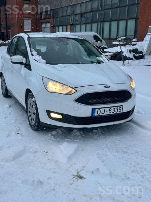 White Ford C-Max 2018 in Riga, with an engine capacity of 1.50 L and mileage of 142 thousand km for 6200 €, photo  on AUTOMOTO.COM.LV