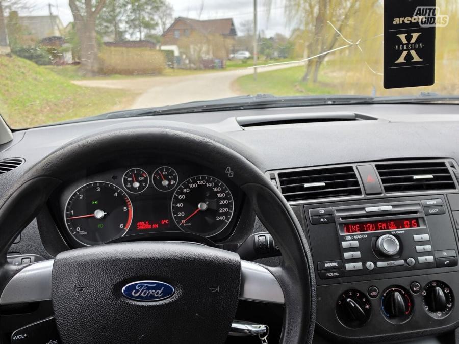 White Ford C-Max 2007 in Ukmerge, with an engine capacity of 1.60 L and mileage of 347 thousand km for 1050 €, photo 13 on AUTOMOTO.COM.LV