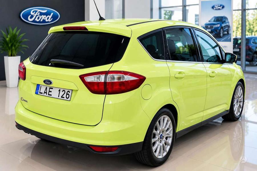 Yellow Ford C-Max 2011 in Kaunas, with an engine capacity of 2.00 L and mileage of 300 thousand km for 3200 €, photo 4 on AUTOMOTO.COM.LV