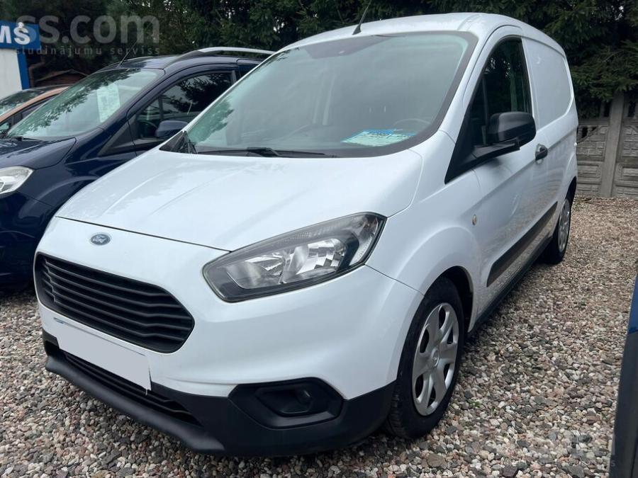 White Ford Courier 2019 in Riga, with an engine capacity of 1.00 L and mileage of 89 thousand km for 5800 €, photo 1 on AUTOMOTO.COM.LV