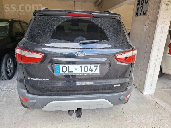 Black Ford EcoSport 2016 in Talsi, with an engine capacity of 1.00 L and mileage of 140 thousand km for 5600 €, photo 6 on AUTOMOTO.COM.LV
