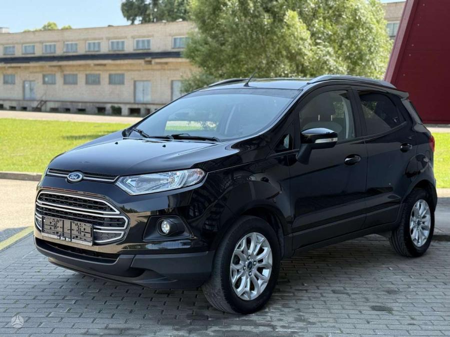 Black Ford EcoSport 2016 in Utena, with an engine capacity of 1.50 L and mileage of 150 thousand km for 6750 €, photo 3 on AUTOMOTO.COM.LV