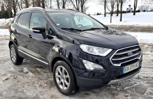 Melns Ford EcoSport 2018 Tauragė, ar dzinēja tilpumu 1.00 L un nobraukumu 67 tūkst. km par 6800 €, foto  vietnē AUTOMOTO.COM.LV
