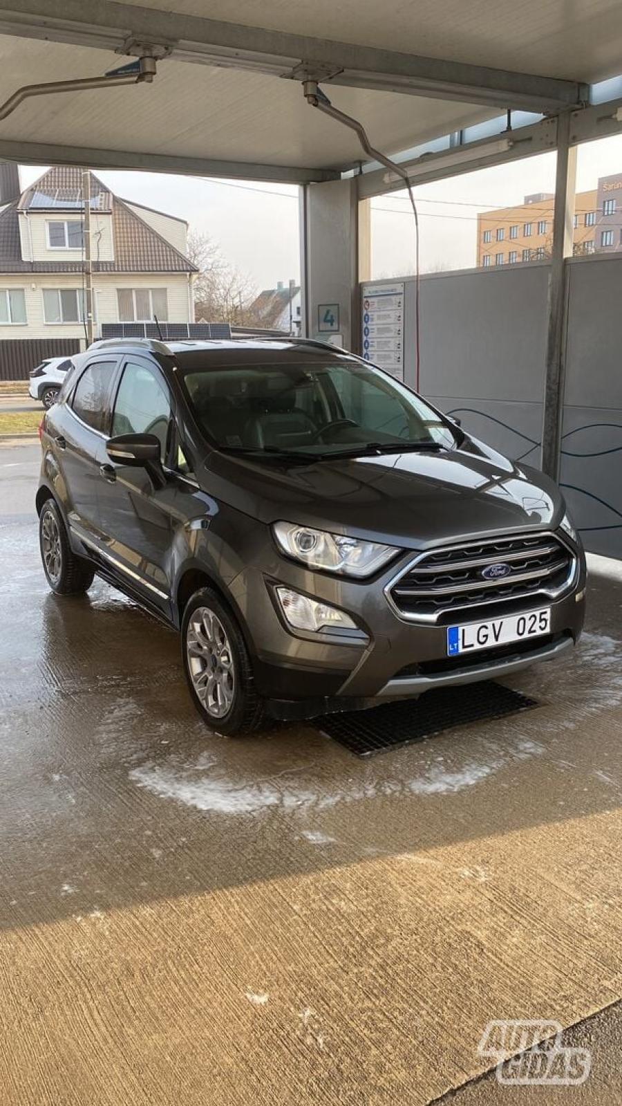 Black Ford EcoSport 2018 in Siauliai, with an engine capacity of 1.00 L and mileage of 96 thousand km for 6400 €, photo 1 on AUTOMOTO.COM.LV