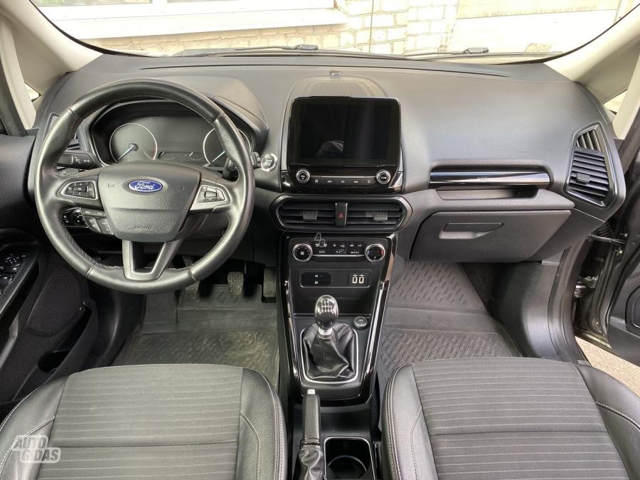 Black Ford EcoSport 2018 in Siauliai, with an engine capacity of 1.00 L and mileage of 96 thousand km for 6400 €, photo 12 on AUTOMOTO.COM.LV