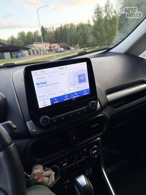 Black Ford EcoSport 2019 in Kaisiadorys, with an engine capacity of 1.00 L and mileage of 63 thousand km for 11000 €, photo 8 on AUTOMOTO.COM.LV