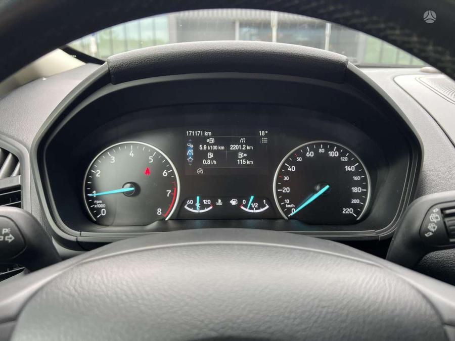 Melns Ford EcoSport 2019 Šauļi, ar dzinēja tilpumu 1.00 L un nobraukumu 171 tūkst. km par 7300 €, foto 27 vietnē AUTOMOTO.COM.LV