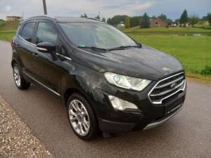Black Ford EcoSport 2019 in Alytus, with an engine capacity of 1.00 L and mileage of 113 thousand km for 4899 €, photo  on AUTOMOTO.COM.LV