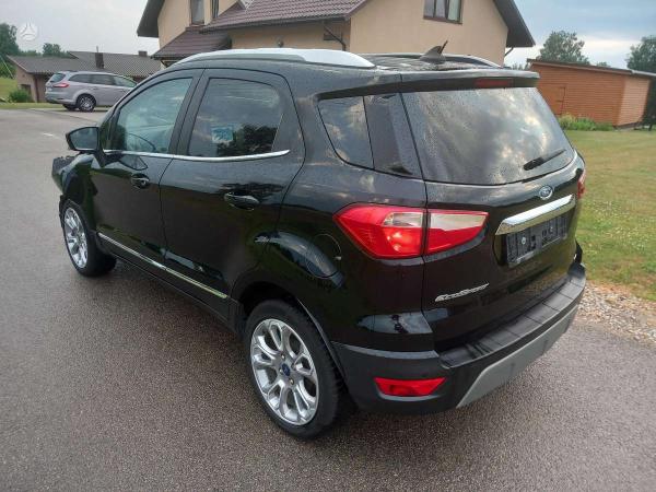 Black Ford EcoSport 2019 in Alytus, with an engine capacity of 1.00 L and mileage of 113 thousand km for 4899 €, photo 4 on AUTOMOTO.COM.LV