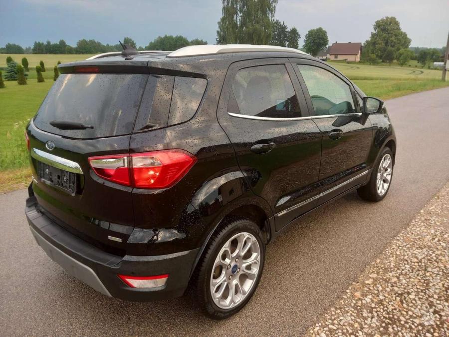Black Ford EcoSport 2019 in Alytus, with an engine capacity of 1.00 L and mileage of 113 thousand km for 4899 €, photo 7 on AUTOMOTO.COM.LV