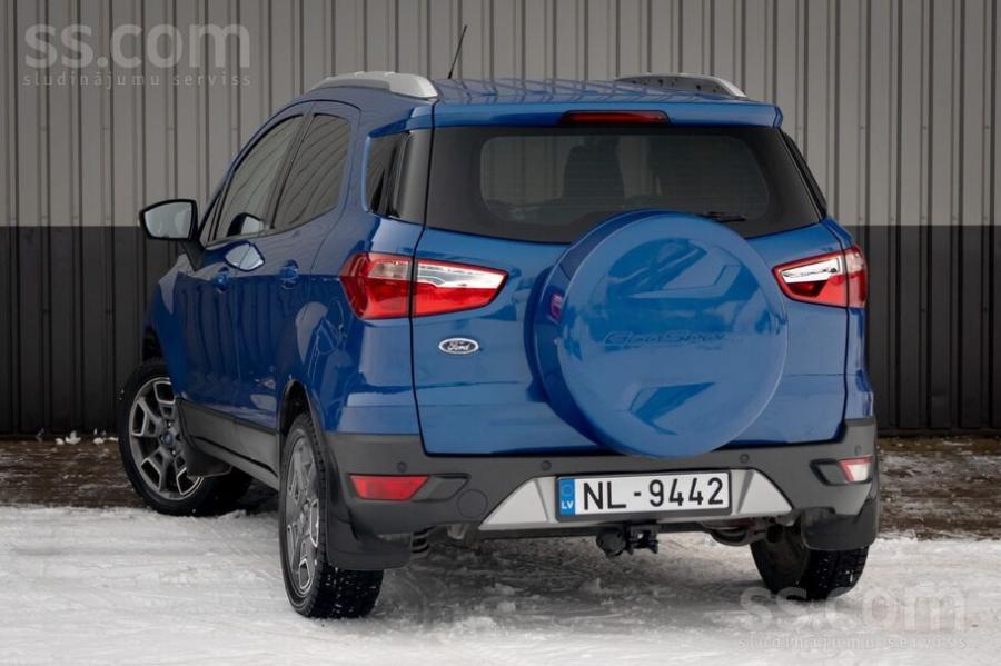 Blue Ford EcoSport 2014 in Tukums, with an engine capacity of 1.50 L and mileage of 171 thousand km for 7490 €, photo 5 on AUTOMOTO.COM.LV