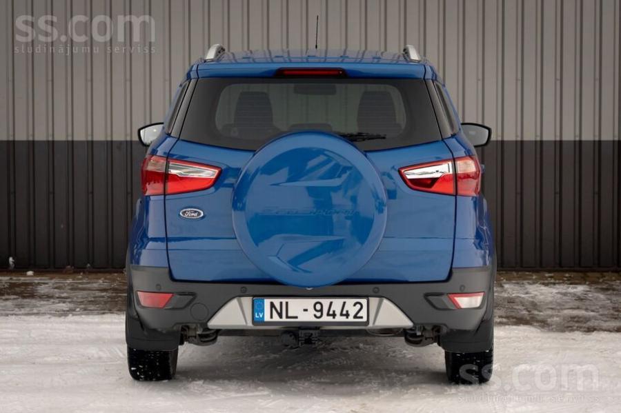 Blue Ford EcoSport 2014 in Tukums, with an engine capacity of 1.50 L and mileage of 171 thousand km for 7490 €, photo 6 on AUTOMOTO.COM.LV