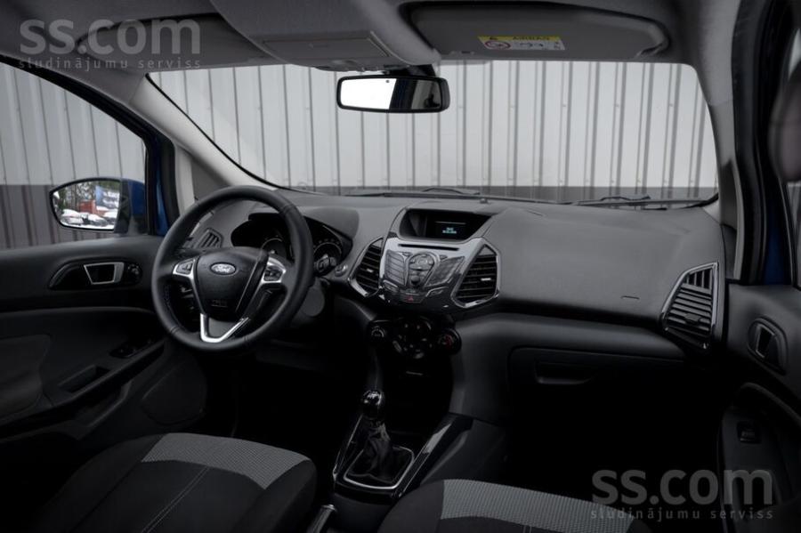 Blue Ford EcoSport 2014 in Tukums, with an engine capacity of 1.50 L and mileage of 171 thousand km for 7490 €, photo 9 on AUTOMOTO.COM.LV