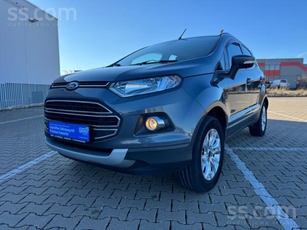 Blue Ford EcoSport 2015 in Ogre, with an engine capacity of 1.50 L and mileage of 102 thousand km for 6997 €, photo 2 on AUTOMOTO.COM.LV