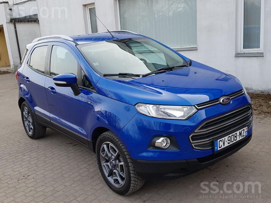 Zils Ford EcoSport 2015 Rīga, ar dzinēja tilpumu 1.50 L un nobraukumu 174 tūkst. km par 5600 €, foto 4 vietnē AUTOMOTO.COM.LV