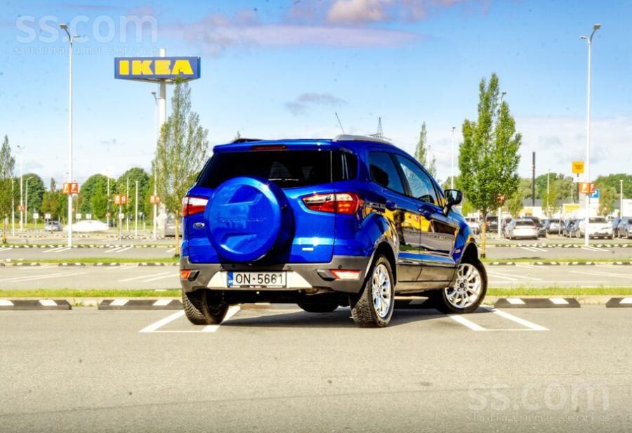Zils Ford EcoSport 2015 Rīga, ar dzinēja tilpumu 1.00 L un nobraukumu 134 tūkst. km par 4990 €, foto 6 vietnē AUTOMOTO.COM.LV
