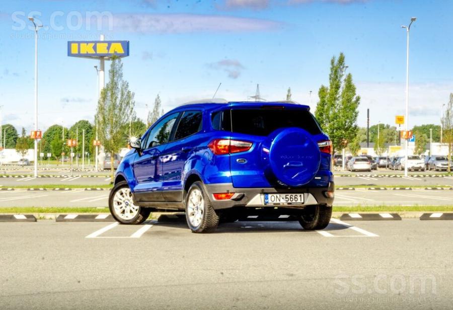 Zils Ford EcoSport 2015 Rīga, ar dzinēja tilpumu 1.00 L un nobraukumu 134 tūkst. km par 4990 €, foto 8 vietnē AUTOMOTO.COM.LV