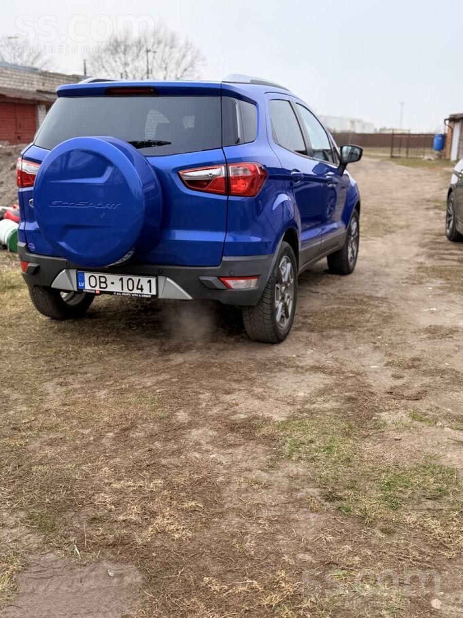 Blue Ford EcoSport 2016 in Liepaja, with an engine capacity of 1.00 L and mileage of 124 thousand km for 5700 €, photo 4 on AUTOMOTO.COM.LV
