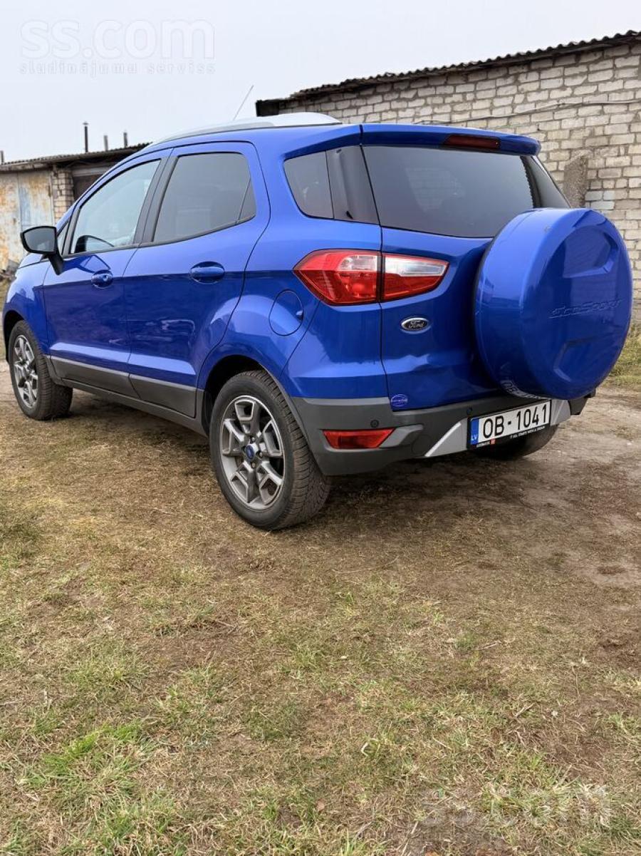 Blue Ford EcoSport 2016 in Liepaja, with an engine capacity of 1.00 L and mileage of 124 thousand km for 5700 €, photo 5 on AUTOMOTO.COM.LV