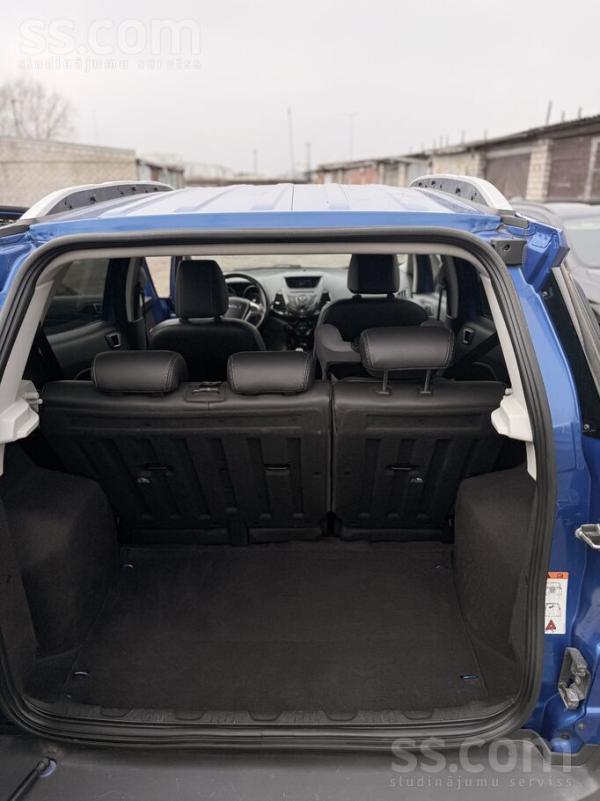 Blue Ford EcoSport 2016 in Liepaja, with an engine capacity of 1.00 L and mileage of 124 thousand km for 5700 €, photo 6 on AUTOMOTO.COM.LV