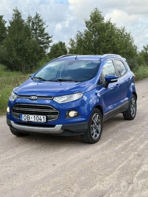 Blue Ford EcoSport 2016 in Liepaja, with an engine capacity of 1.00 L and mileage of 126 thousand km for 5750 €, photo  on AUTOMOTO.COM.LV