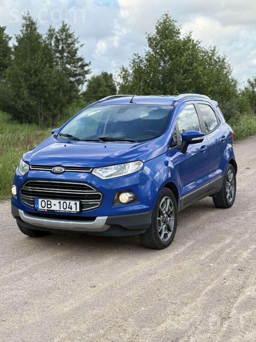 Zils Ford EcoSport 2016 Liepāja, ar dzinēja tilpumu 1.00 L un nobraukumu 126 tūkst. km par 5750 €, foto 1 vietnē AUTOMOTO.COM.LV