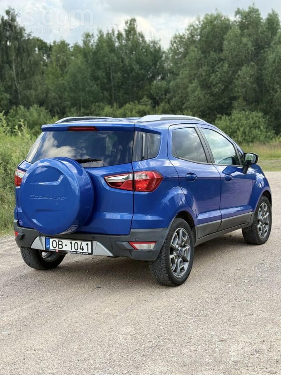 Zils Ford EcoSport 2016 Liepāja, ar dzinēja tilpumu 1.00 L un nobraukumu 126 tūkst. km par 5750 €, foto 4 vietnē AUTOMOTO.COM.LV