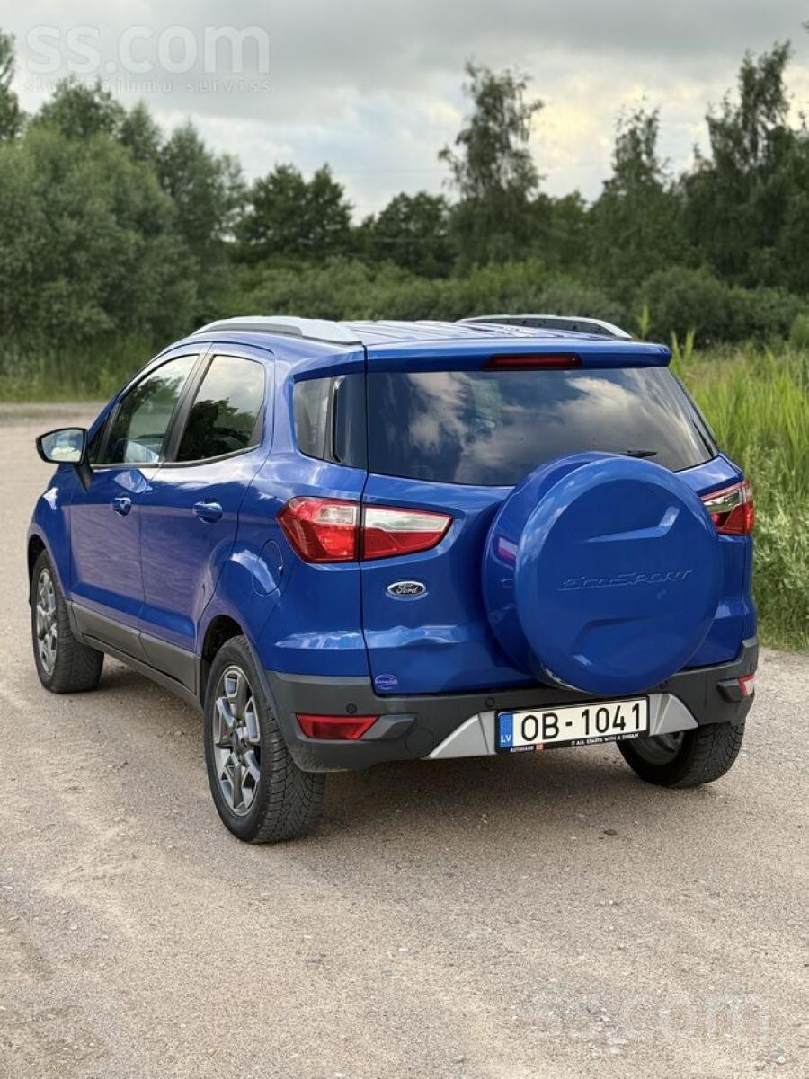 Zils Ford EcoSport 2016 Liepāja, ar dzinēja tilpumu 1.00 L un nobraukumu 126 tūkst. km par 5750 €, foto 5 vietnē AUTOMOTO.COM.LV