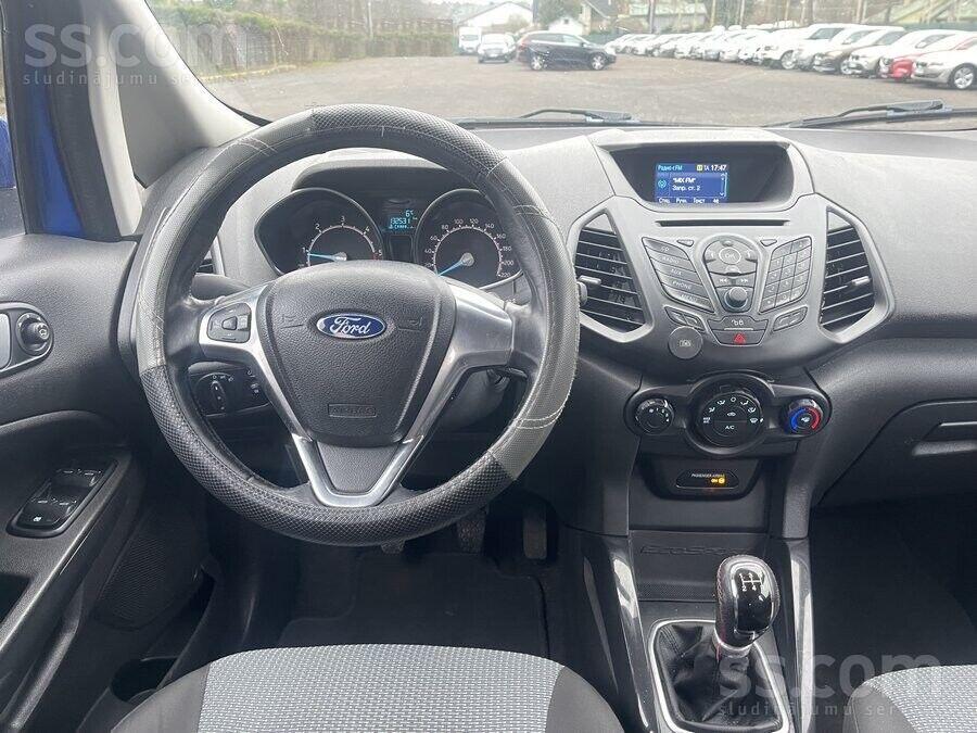 Blue Ford EcoSport 2017 in Riga, with an engine capacity of 1.50 L and mileage of 133 thousand km for 6950 €, photo 7 on AUTOMOTO.COM.LV