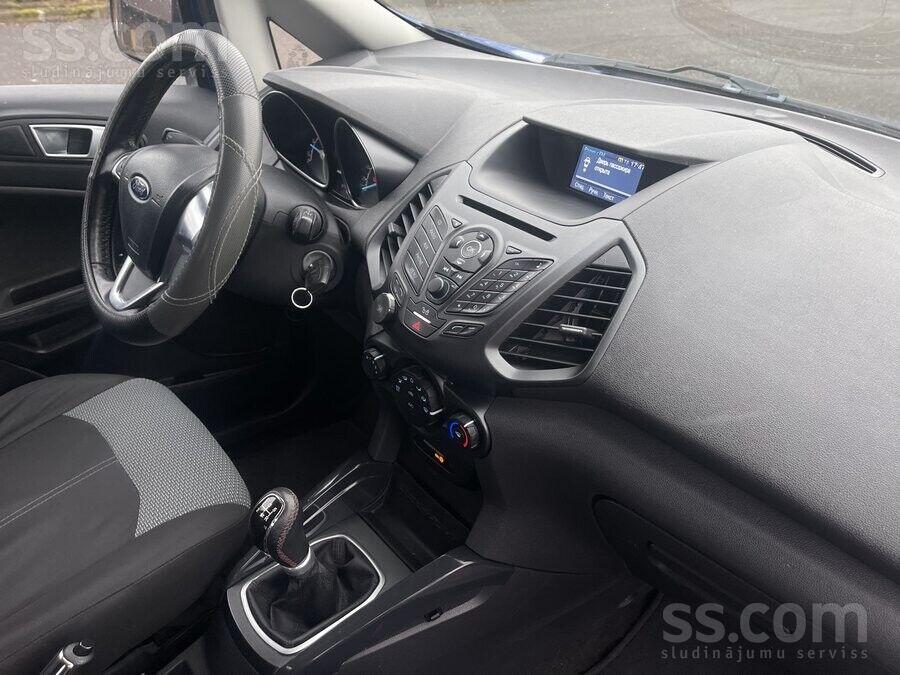 Blue Ford EcoSport 2017 in Riga, with an engine capacity of 1.50 L and mileage of 133 thousand km for 6950 €, photo 8 on AUTOMOTO.COM.LV