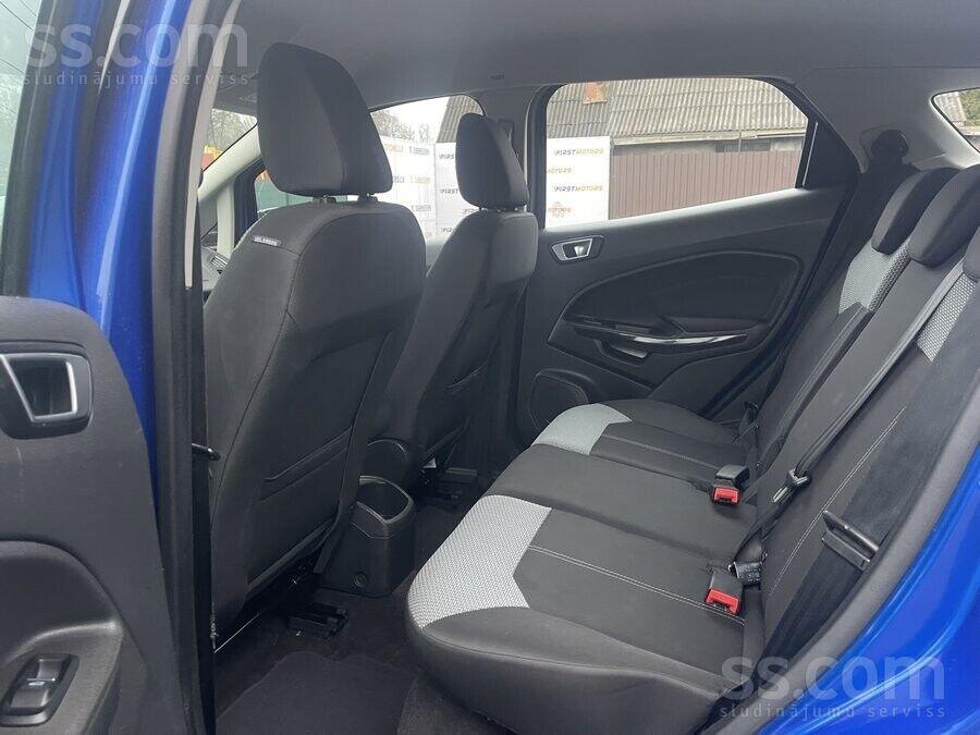 Blue Ford EcoSport 2017 in Riga, with an engine capacity of 1.50 L and mileage of 133 thousand km for 6950 €, photo 11 on AUTOMOTO.COM.LV