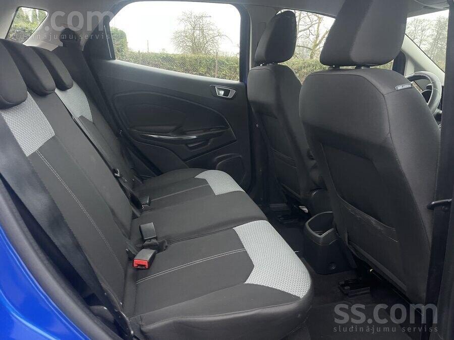 Blue Ford EcoSport 2017 in Riga, with an engine capacity of 1.50 L and mileage of 133 thousand km for 6950 €, photo 12 on AUTOMOTO.COM.LV