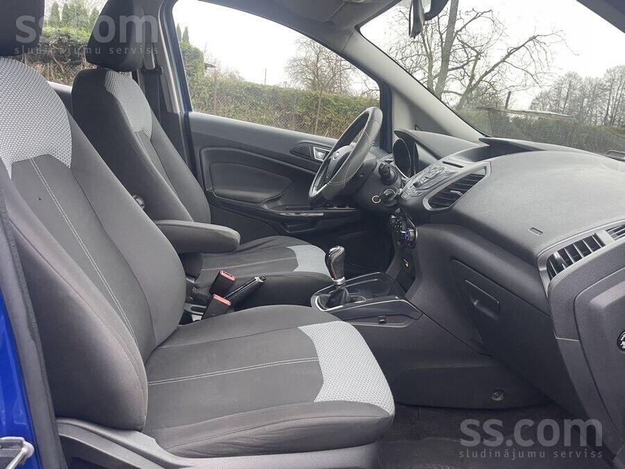 Zils Ford EcoSport 2017 Rīga, ar dzinēja tilpumu 1.50 L un nobraukumu 133 tūkst. km par 5950 €, foto 11 vietnē AUTOMOTO.COM.LV
