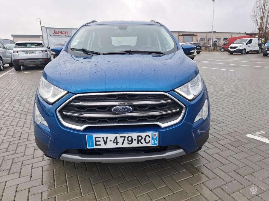 Blue Ford EcoSport 2018 in Taurage, with an engine capacity of 1.00 L and mileage of 120 thousand km for 7400 €, photo 2 on AUTOMOTO.COM.LV