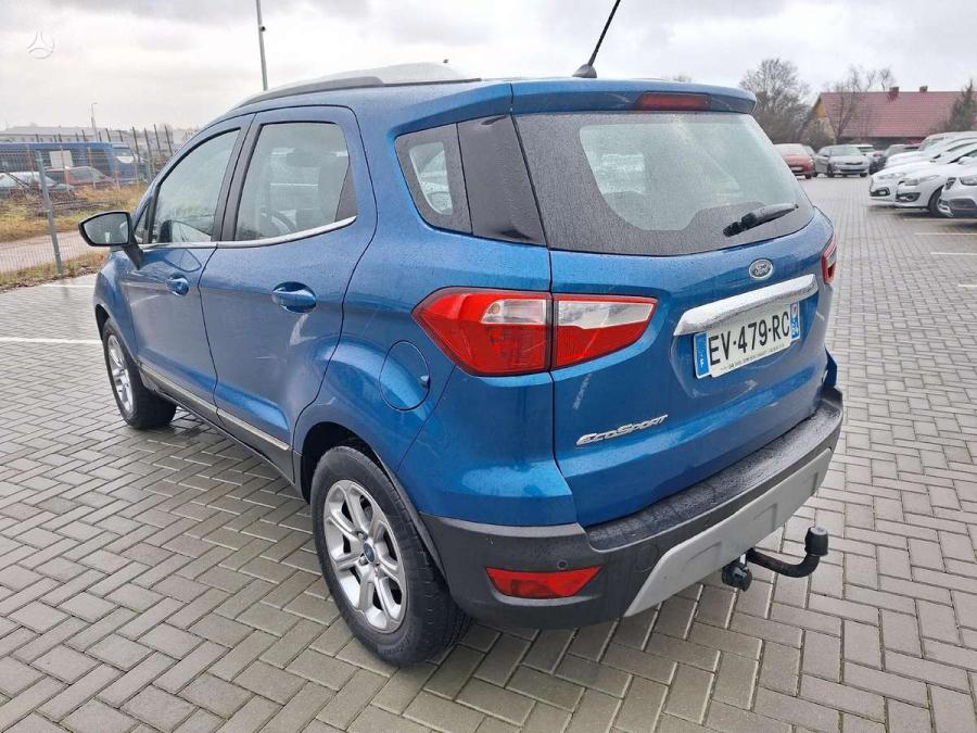 Blue Ford EcoSport 2018 in Taurage, with an engine capacity of 1.00 L and mileage of 120 thousand km for 7400 €, photo 5 on AUTOMOTO.COM.LV