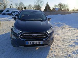 Blue Ford EcoSport 2018 in Taurage, with an engine capacity of 1.00 L and mileage of 89 thousand km for 6500 €, photo  on AUTOMOTO.COM.LV