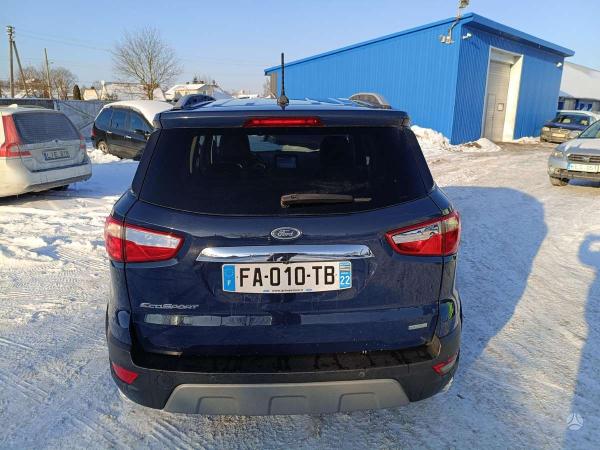 Zils Ford EcoSport 2018 Tauragė, ar dzinēja tilpumu 1.00 L un nobraukumu 89 tūkst. km par 6500 €, foto 5 vietnē AUTOMOTO.COM.LV