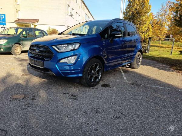 Blue Ford EcoSport 2019 in Rokiskis, with an engine capacity of 1.00 L and mileage of 72 thousand km for 8600 €, photo 1 on AUTOMOTO.COM.LV