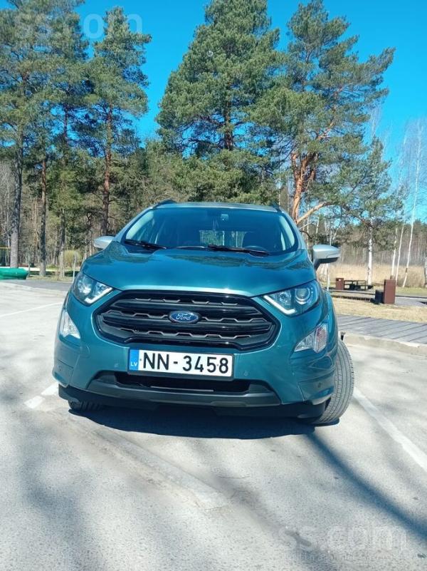 Blue Ford EcoSport 2019 in Riga, with an engine capacity of 1.00 L and mileage of 52 thousand km for 11200 €, photo 3 on AUTOMOTO.COM.LV