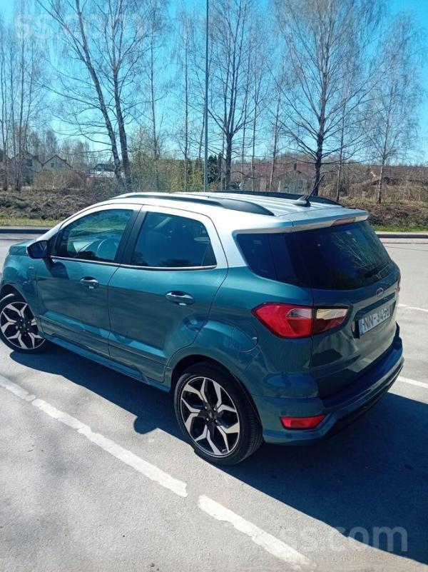 Blue Ford EcoSport 2019 in Riga, with an engine capacity of 1.00 L and mileage of 52 thousand km for 11200 €, photo 4 on AUTOMOTO.COM.LV