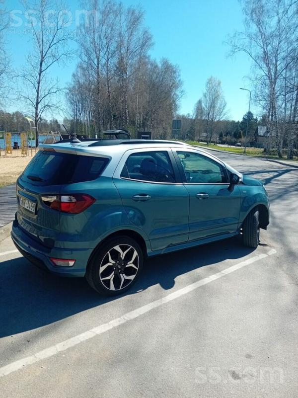 Blue Ford EcoSport 2019 in Riga, with an engine capacity of 1.00 L and mileage of 52 thousand km for 11200 €, photo 5 on AUTOMOTO.COM.LV