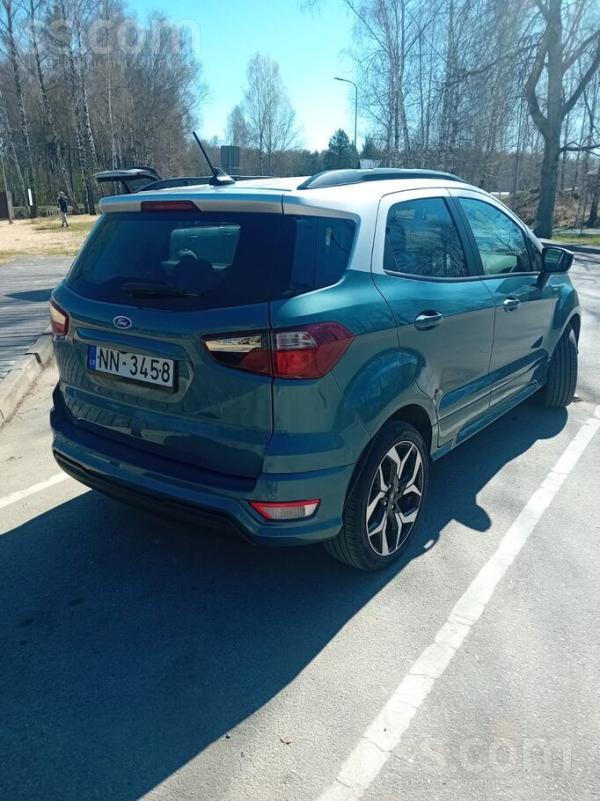 Blue Ford EcoSport 2019 in Riga, with an engine capacity of 1.00 L and mileage of 52 thousand km for 11200 €, photo 6 on AUTOMOTO.COM.LV